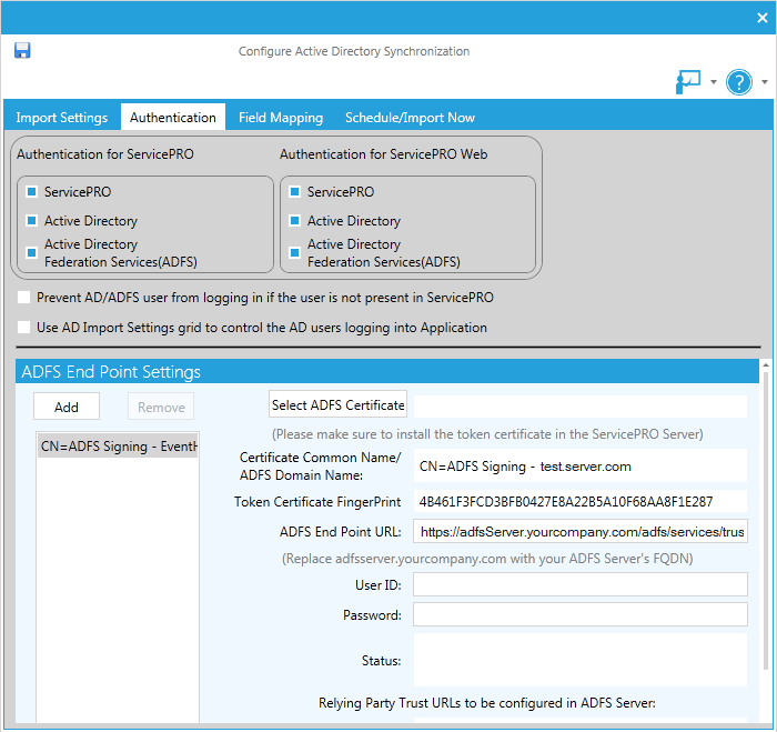 Active Directory Synchronization