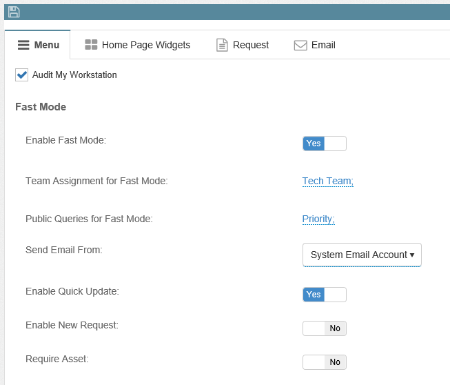 ServicePRO Web Support Portal - Fast Mode