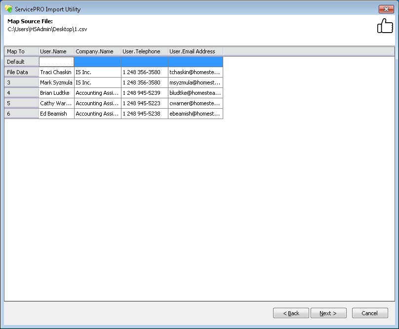 Users and Assets Import Utility