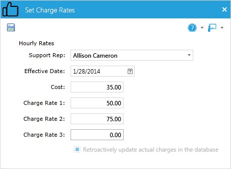 Set Charge Rates