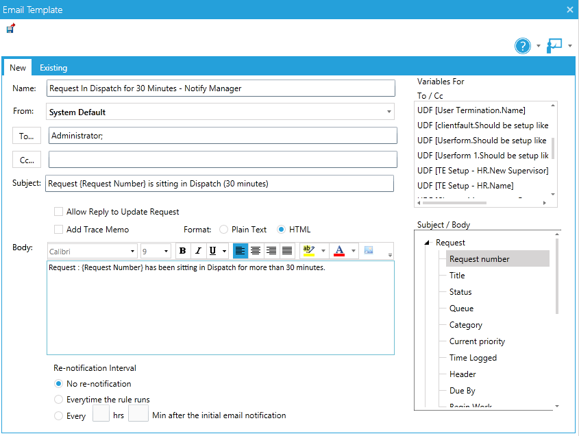 Sample 4: Email notification to manager when a request has been in ...